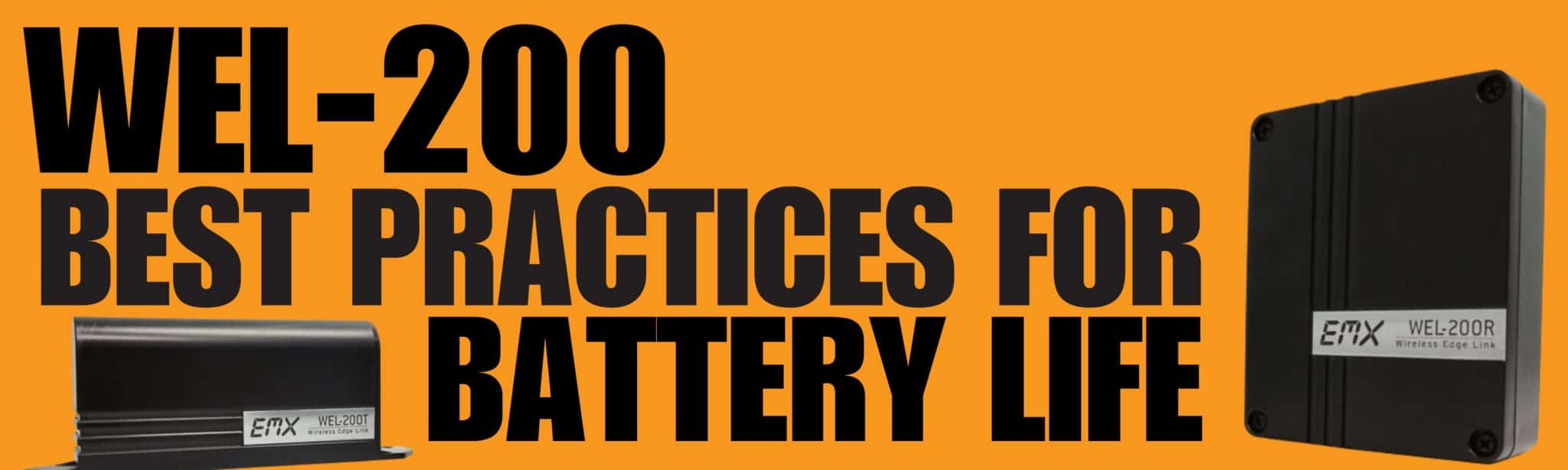 WEL-200: Best Practices for Optimizing the Wireless Edge Sensor Battery ...